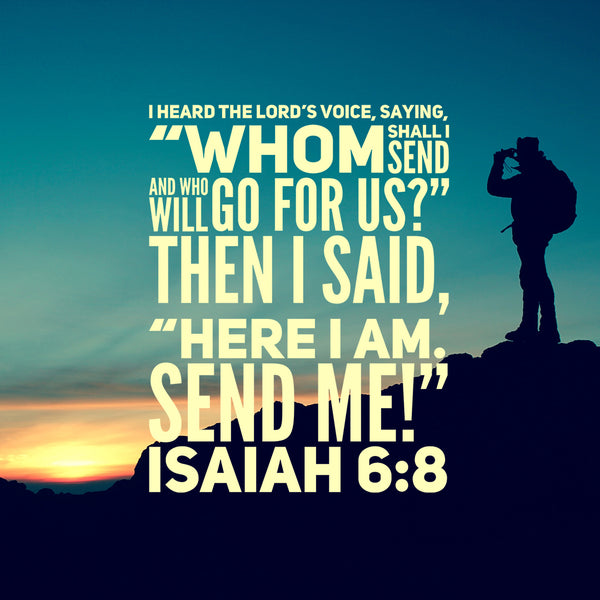 Inspirational Verse of the Day - Send Me - Bible Verses To Go