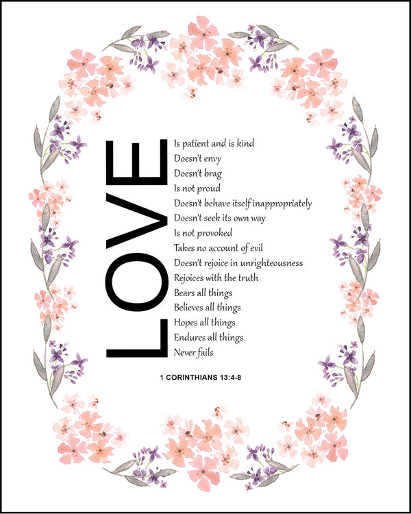 1 Corinthians 13:4-8 Love Is Patient - Free Bible Verse Art Downloads ...
