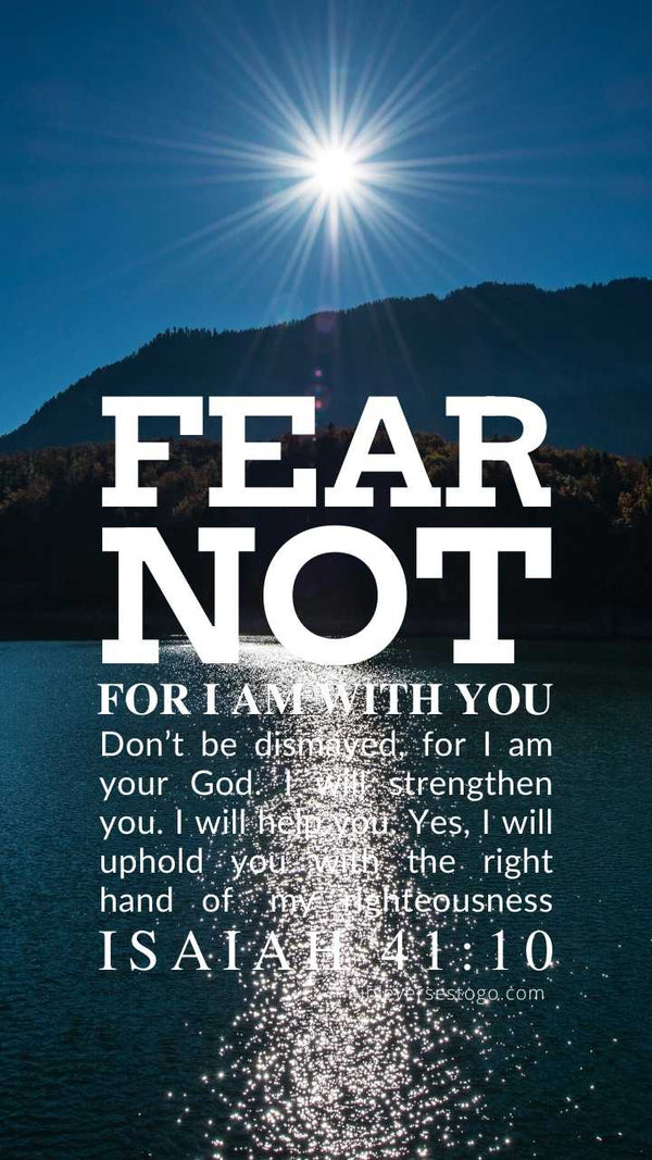 Ocean Night Isaiah 41:10 Phone Wallpaper - FREE - Bible Verses To Go