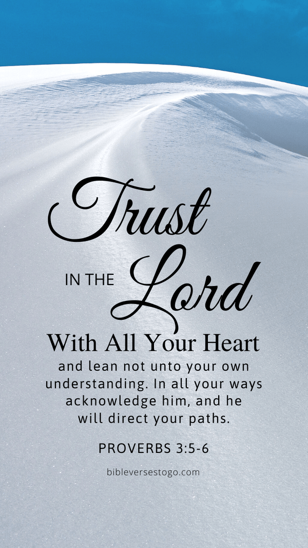 Snow Trail Bible Verse Wallpaper - Bible Verses To Go